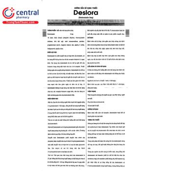[CHÍNH HÃNG] Thuốc Deslora 5mg là thuốc gì? Giá bao nhiêu?