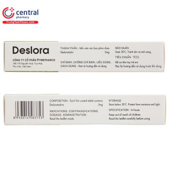 [CHÍNH HÃNG] Thuốc Deslora 5mg là thuốc gì? Giá bao nhiêu?