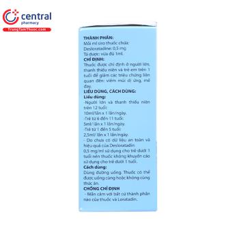 Thuốc Desloratadine 0,5mg/ml DK Pharma - Điều trị hiệu quả mề đay và ...