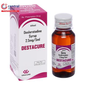 Thuốc Destacure 2.5mg/5ml: Công dụng, liều dùng, chống chỉ định
