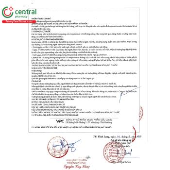 Thuốc Detracyl 500 - Điều trị tình trạng rối loạn tư thế cột sống