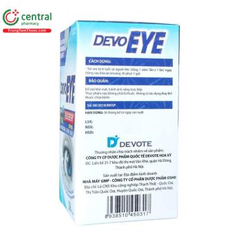 Thuốc Devo Eye hỗ trợ tăng cường thị lực và ngừa thoái hóa điểm vàng