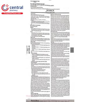 Thuốc Devodil (Sulpiride 50mg): Tác dụng, cách dùng và giá bán