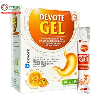 Thuốc Devote Gel hỗ trợ tiêu hóa, giảm đầy hơi, chướng bụng, đau bụng