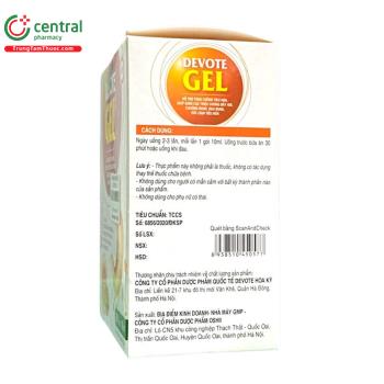 Thuốc Devote Gel hỗ trợ tiêu hóa, giảm đầy hơi, chướng bụng, đau bụng