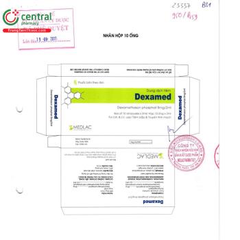 Thuốc Dexamed 8mg/2ml Medlac chống viêm, chống dị ứng, ức chế miễn dịch