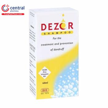 Dezor Shampoo 60ml - Dầu gội đầu chứa Ketoconazole trị nấm da đầu