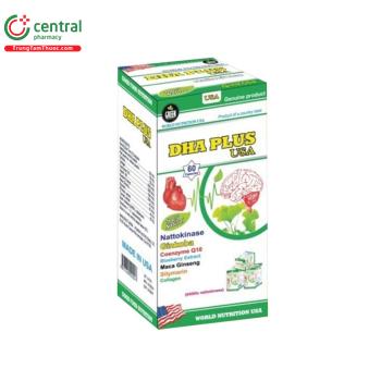 Thuốc DHA Plus USA - Hỗ trợ tăng cường lưu thông máu, làm tan cục máu đông