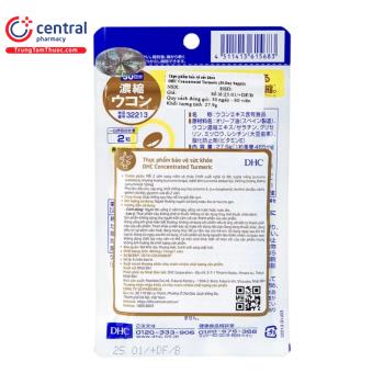 [CHÍNH HÃNG] DHC Concentrated Turmeric - Giúp bảo vệ gan hiệu quả