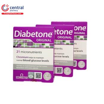 Vitabiotics Diabetone Tablets cân bằng dinh dưỡng ở người tiểu đường