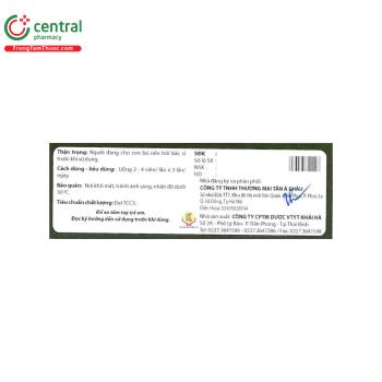 Thuốc Diacap - Sinh tân dịch, hỗ trợ thận, làm mát cơ thể, lương huyết