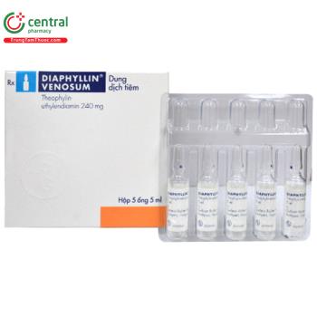 Thuốc Diaphyllin Venosum 5ml - Điều trị co thắt phế quản do hen suyễn