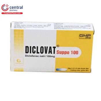 Thuốc Diclovat Suppo 100 - Thuốc điều trị viêm xương khớp