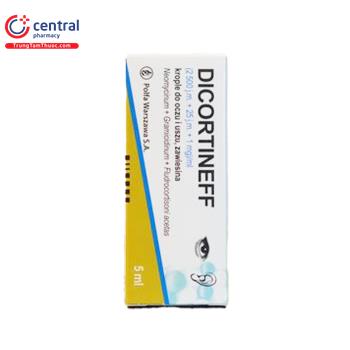 Thuốc nhỏ mắt Dicortinef chai 5ml: tác dụng, liều dùng và cách dùng