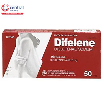 Thuốc Difelene (Diclofenac 50mg) - giảm đau xương khớp