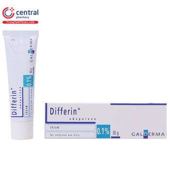 Thuốc Differin Cream 0.1% - Adapalene điều trị mụn trứng cá