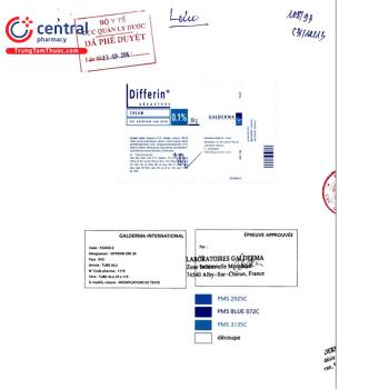 Thuốc Differin Cream 0.1% - Adapalene điều trị mụn trứng cá
