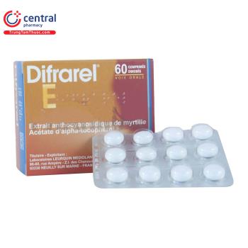 Thuốc bổ mắt Difrarel E cho người cận thị: tác dụng và giá bán