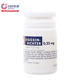 Thuốc Digoxin-Richter 0,25mg - Thuốc điều trị rối loạn nhịp tim