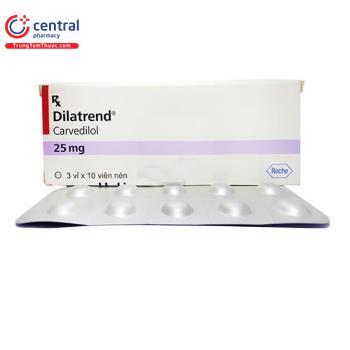 [CHÍNH HÃNG] Thuốc Dilatrend 25mg - Thuốc hạ huyết áp hiệu quả của Ý
