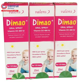 [CHÍNH HÃNG] Thuốc dạng xịt Dimao Vitamin D3 400IU chắc xương