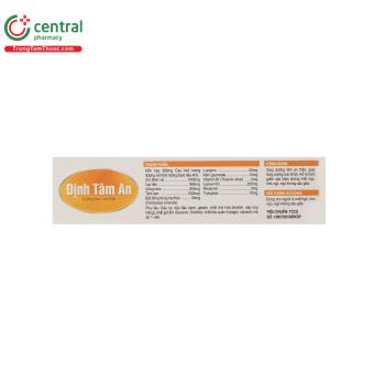 Thuốc Định Tâm An Đức Minh Pharma thư giãn thần kinh, cải thiện giấc ngủ