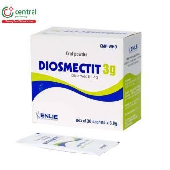 Thuốc Diosmectit 3g Enlie: Giảm đau do viêm thực quản, dạ dày -ruột