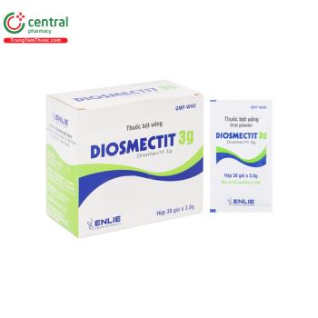 Thuốc Diosmectit 3g Enlie: Giảm đau do viêm thực quản, dạ dày -ruột