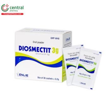 Thuốc Diosmectit 3g Enlie: Giảm đau do viêm thực quản, dạ dày -ruột