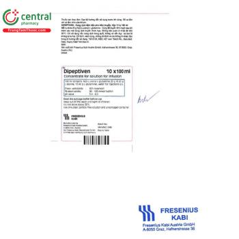 Thuốc Dipeptiven 20% 100ml dùng cho người tăng chuyển hóa, dị hóa