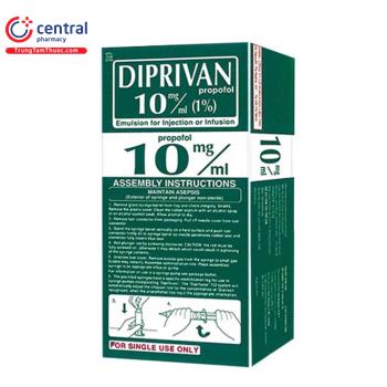 [CHÍNH HÃNG] Thuốc Diprivan 10mg/ml 50ml gây mê và an thần gây ngủ
