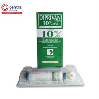 [CHÍNH HÃNG] Thuốc Diprivan 10mg/ml 50ml gây mê và an thần gây ngủ