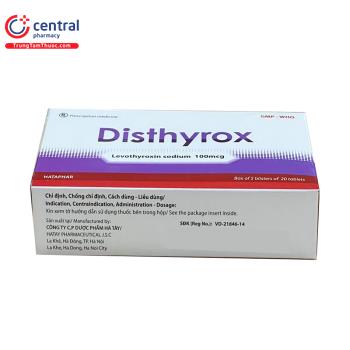 Thuốc Disthyrox điều trị hội chứng suy giáp do mọi nguyên nhân