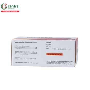 Thuốc Divaser 8mg điều trị chóng mặt, hội chứng Ménière