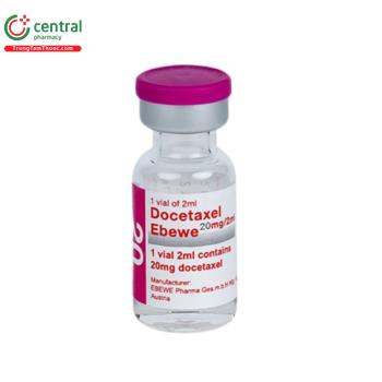 Thuốc Tiêm Docetaxel Ebewe 20mg/2ml điều trị nhiều loại ung thư