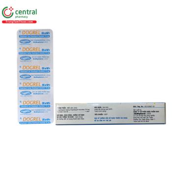 Thuốc Dogrel SaVi 75mg - Chống kết tập tiểu cầu, phòng bệnh t im mạch