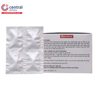 [CHÍNH HÃNG] Thuốc Dolfenal 500mg giảm đau nhanh, chống viêm, hạ sốt