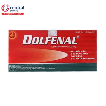[CHÍNH HÃNG] Thuốc Dolfenal 500mg giảm đau nhanh, chống viêm, hạ sốt