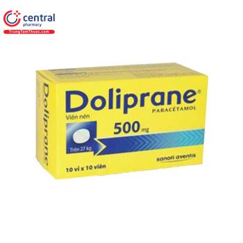 [CHÍNH HÃNG] Thuốc Doliprane 500mg có tác dụng giảm đau hạ sốt
