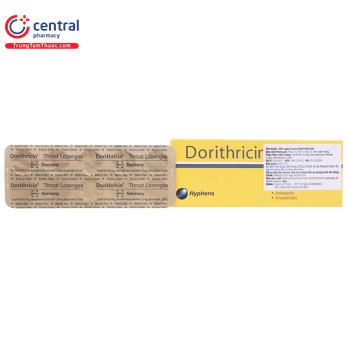 Thuốc Dorithricin hộp 20 viên - thuốc ngậm trị đau họng hiệu quả