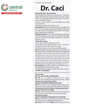 Thuốc Dr. Caci Ocavill - giúp xương chắc khỏe, ngăn ngừa loãng xương