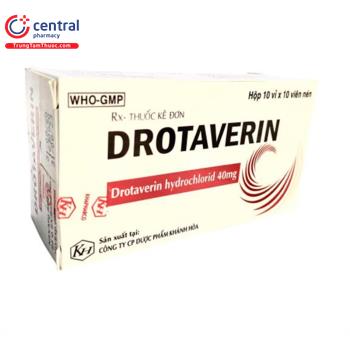 Thuốc Drotaverin 40mg Khapharco: chống co thắt cơ trơn nội tạng