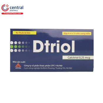 [CHÍNH HÃNG] Thuốc Dtriol 0.25mcg - điều trị loãng xương