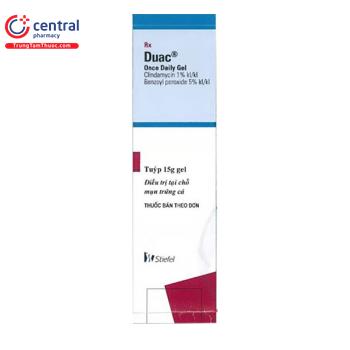 Thuốc Duac Once Daily Gel 15g - Thuốc da liễu điều trị mụn trứng cá