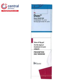 Thuốc Duac Once Daily Gel 15g - Thuốc da liễu điều trị mụn trứng cá