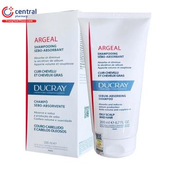 Dầu gội cho da dầu nhờn Ducray Argeal Shampoo 200ml giữ tóc bồng bềnh