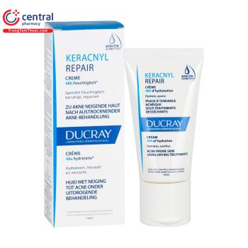 Kem dưỡng ẩm Ducray Keracnyl Repair Cream 50ml - Dưỡng ẩm tốt dịu nhẹ