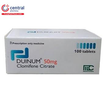 Thuốc Duinum 50mg điều trị rối loạn chức năng buồng trứng