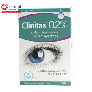 [CHÍNH HÃNG] Dung dịch nhỏ mắt Clinitas 0,2% - Giữ ẩm cho mắt