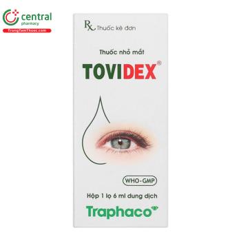 Thuốc nhỏ mắt Tovidex 6ml - Điều trị và ngừa viêm, nhiễm khuẩn ở mắt